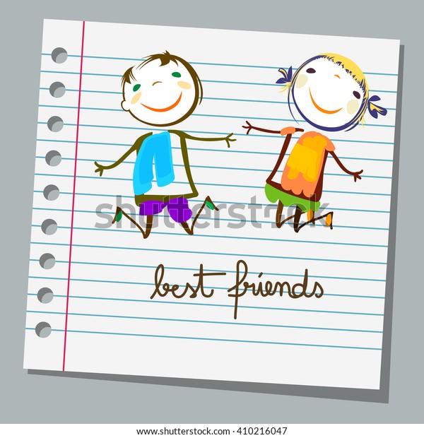 notebook paper best friends