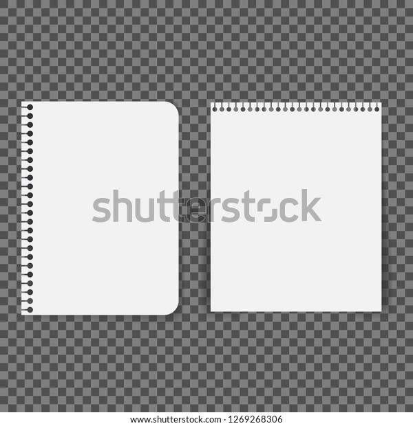 Notebook Paper Lines Isolated On Background Stock Vector (Royalty Free ...