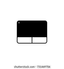 Notebook Touchpad Icon Black Sign Design Stock Vector (Royalty Free ...