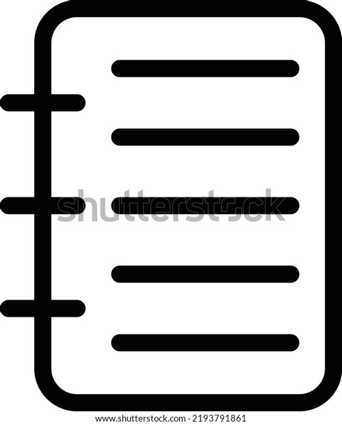 Notebook Vector Illustration On Transparent Backgroundpremium Stock ...