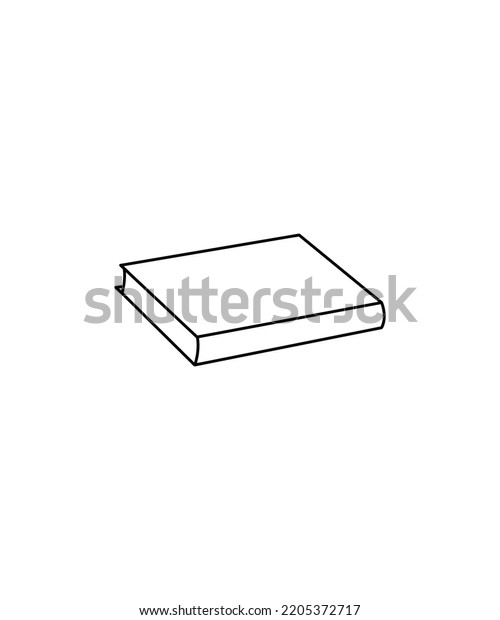 Notebooks Line Art Vector Shown On Stock Vector (Royalty Free ...