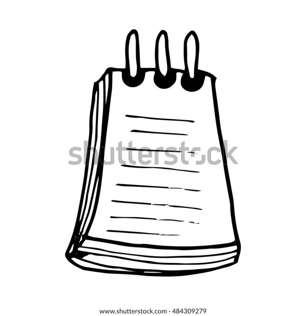 Notepad Page Design Stock Vector (Royalty Free) 484309279 | Shutterstock