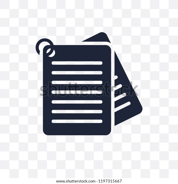 Notes Transparent Icon Notes Symbol Design Stock Vector (Royalty Free ...
