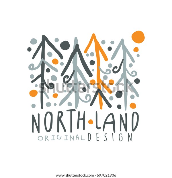 Noth Land Logo Template Original Design Stock Vector (Royalty Free ...