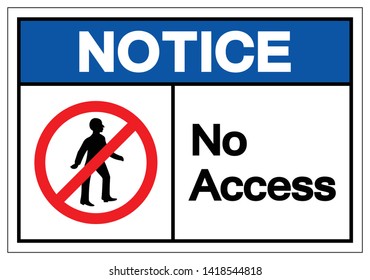 Notice Authorized Personnel Only Symbol Sign Stock Vector (Royalty Free ...