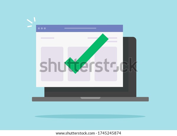 Notice Message Complete On Website On Stock Vector (Royalty Free ...