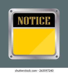 Notice Sign Stock Vector (Royalty Free) 263597240 | Shutterstock