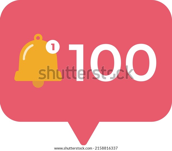 Notification Count Social Media Pop Information Stock Vector (Royalty ...