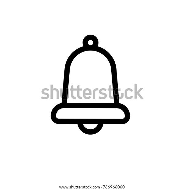 Notification Iconvector Illustration Flat Design Style Stock Vector