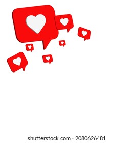 Notification Like Icon Social Network App Stock Vector (Royalty Free ...