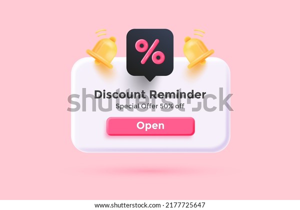 Notification Message About Gift Coupon Purchase Stock Vector (Royalty ...