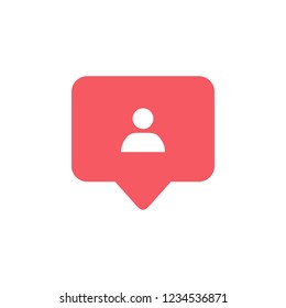 Follower Profile Social Media Icon Sign Stock Vector (Royalty Free ...