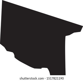 Nottoway County Map State Virginia Stock Vector (Royalty Free ...