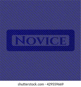 Novice Emblem Denim Texture Stock Vector (Royalty Free) 429559669 ...