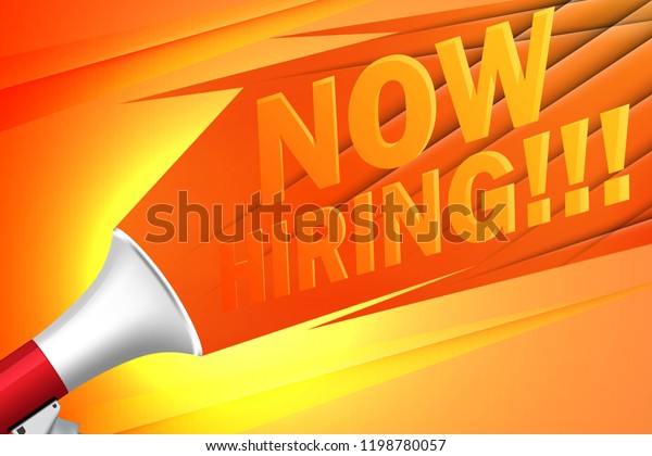 Now Hiring Advertisement Poster Banner Design Stock Vector (Royalty ...