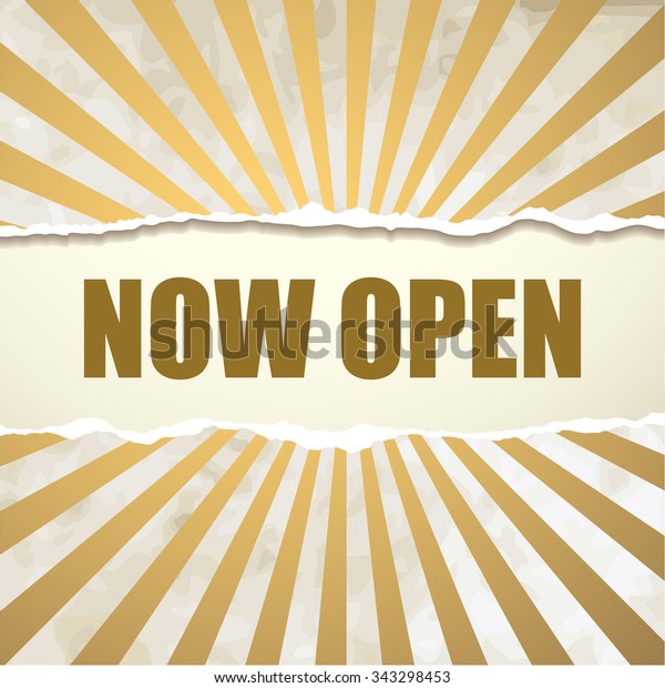 Now Open Banner Stock Vector (Royalty Free) 343298453 | Shutterstock