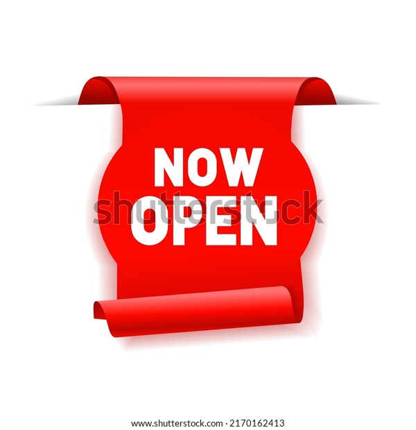 Now Open Banner Design Template Welcome: เวกเตอร์สต็อก (ปลอดค่า ...
