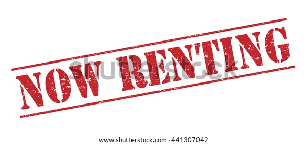 Now Renting Vector Stamp On White 스톡 벡터(로열티 프리) 441307042 | Shutterstock