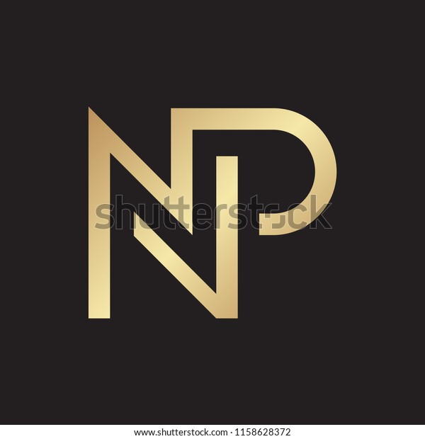NP 문자 로고 디자인 스톡 벡터(로열티 프리) 1158628372 | Shutterstock