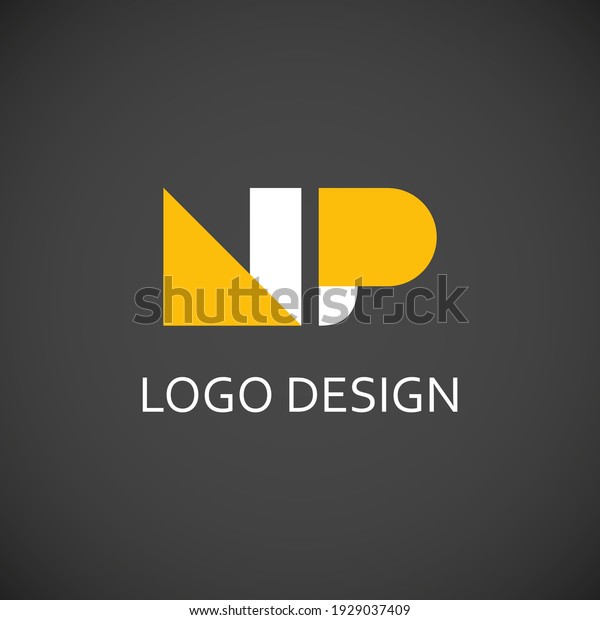 Np Letter Simple Logo Design Stock Vector (Royalty Free) 1929037409 ...