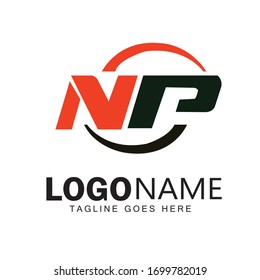 Np Text Logo Design Illustration Vector Stock Vector (Royalty Free ...