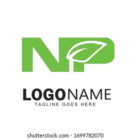 Np Text Logo Design Illustration Vector Stock Vector (Royalty Free ...