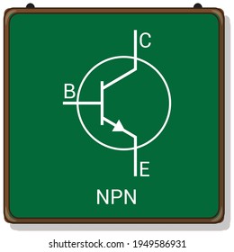 Npn Transistor Schematic Symbol Vector Stock Vector (Royalty Free ...