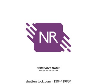 Nr Initial Letter Geometric Logo Vector Stock Vector (Royalty Free ...