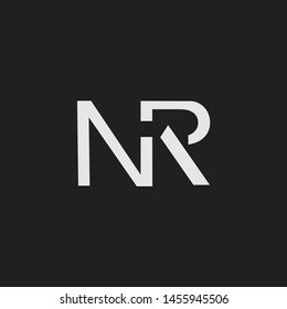 Nr Initial Logo Capital Letters Black Stock Vector (Royalty Free ...