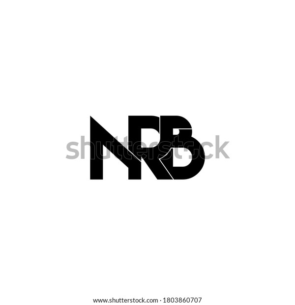 Nrb Letter Original Monogram Logo Design Stock Vector (Royalty Free ...