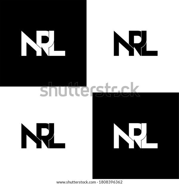Nrl Letter Original Monogram Logo Design Stock Vector (Royalty Free ...