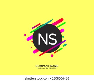 Ns Initial Letter Geometric Logo Vector Stock Vector (Royalty Free ...