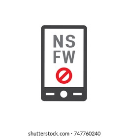 Nsfw Icon Not Safe Work Anagram Stock Vector (Royalty Free) 747760240 ...