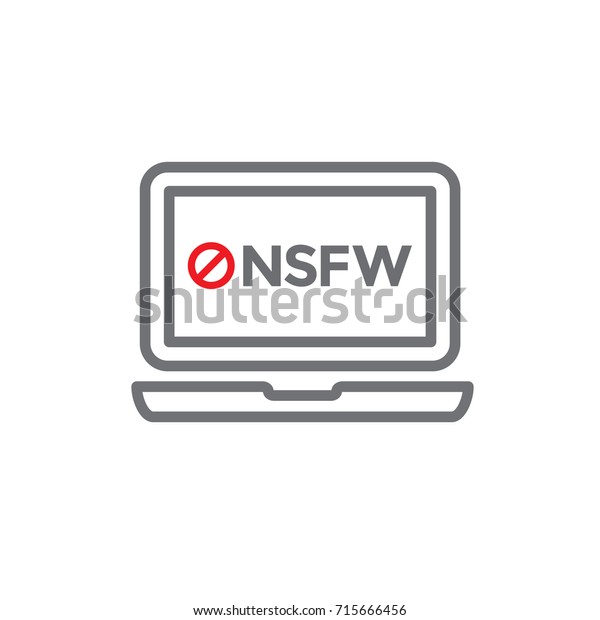 Nsfw Icon Not Safe Work Acronym: Stock-Vektorgrafik (Lizenzfrei ...