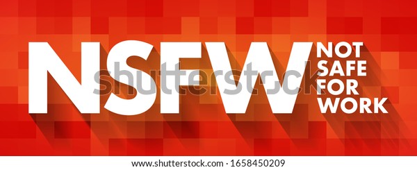 Nsfw Not Safe Work Acronym Business Stock Vector (Royalty Free) 1658450209