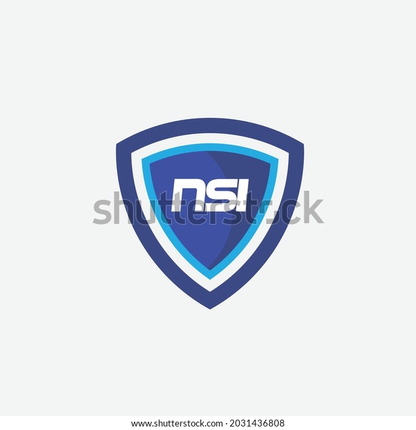 Nsi Letter Mark Security Logo Stock Vector (Royalty Free) 2031436808 ...