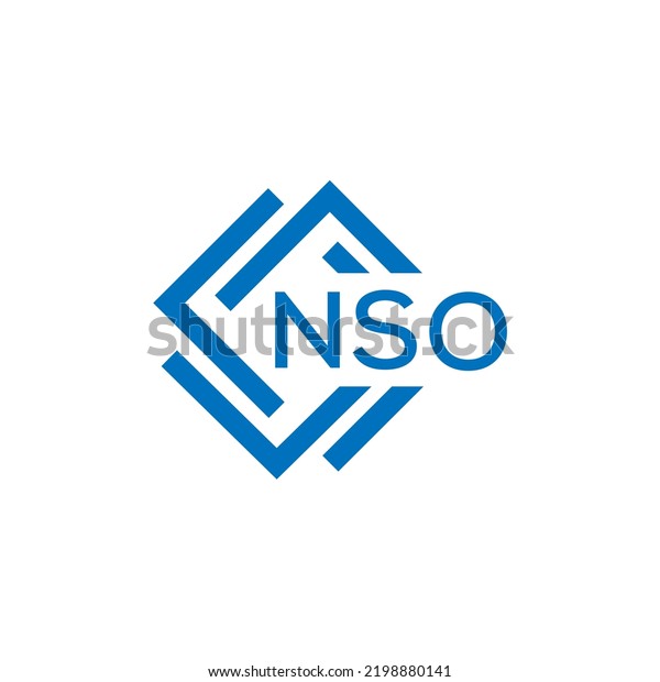Nso Letter Logo Design On White Stock Vector (Royalty Free) 2198880141 ...
