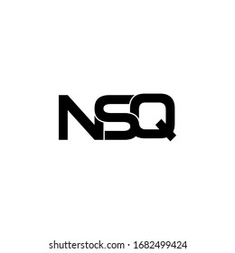Nsq Letter Original Monogram Logo Design Stock Vector (Royalty Free ...