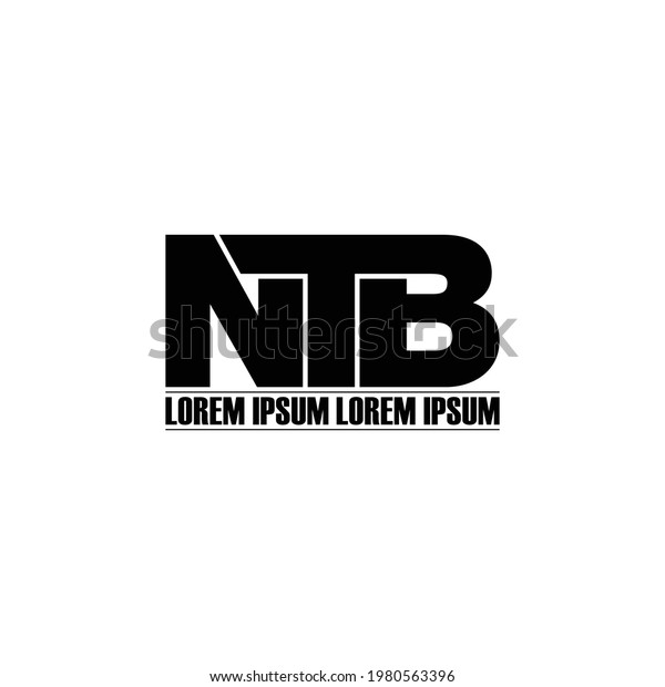 Ntb Letter Monogram Logo Design Vector Stock Vector (Royalty Free ...