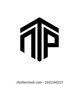 Ntp Letter Logo Design Polygon Monogram Stock Vector (Royalty Free ...