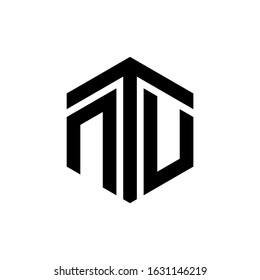 Ntu Letter Logo Design Polygon Monogram 스톡 벡터(로열티 프리) 1631146219 ...