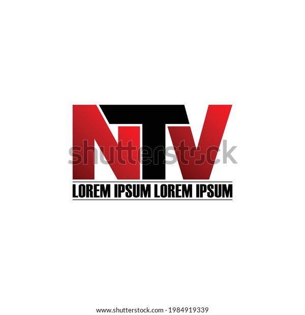 Ntv Letter Monogram Logo Design Vector Stock Vector (Royalty Free ...