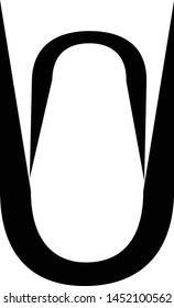 Nu Logo Symbol Simple Black Graded Stock Vector (Royalty Free ...