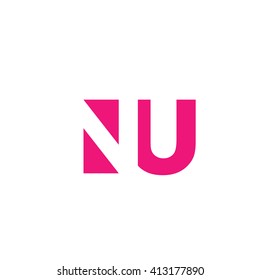 Nu Logo Vector Graphic Branding Letter Stock Vector (Royalty Free ...