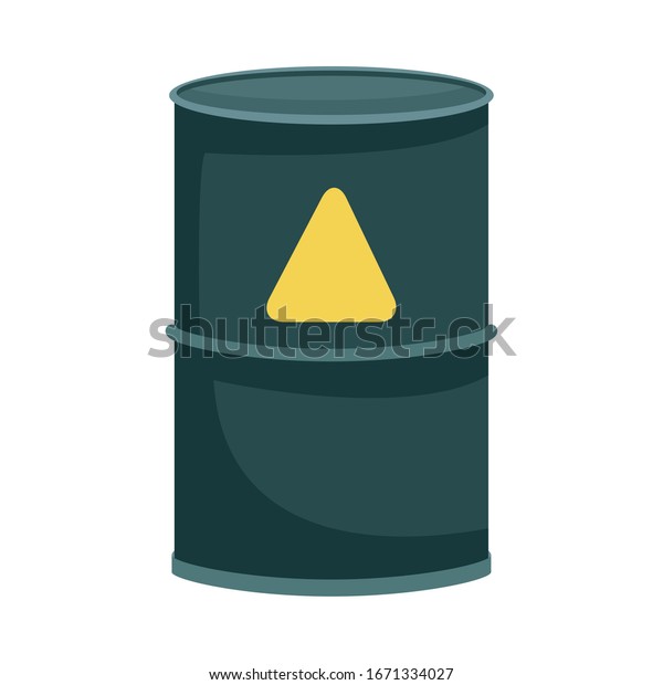 Nuclear Barrel Metalic Isolated Icon Vector Stock Vector (Royalty Free ...