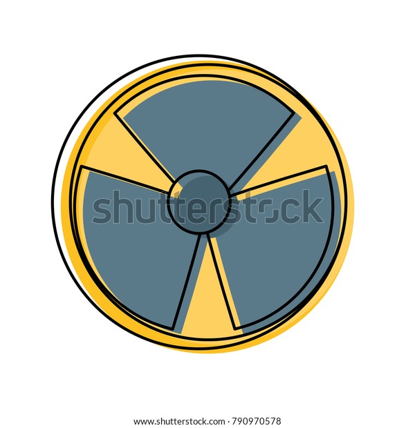 Nuclear Danger Symbol Cartoon Stock Vector (Royalty Free) 790970578 ...