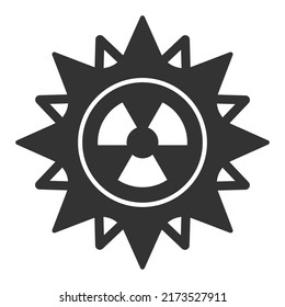 Nuclear Explosion Atomic Energy Sign Vector Stock Vector (Royalty Free ...