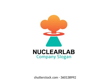 Nuclear Lab Logo Symbol Design Illustration Stock Vector (Royalty Free ...