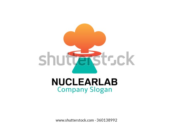 Nuclear Lab Logo Symbol Design Illustration Stock Vector (Royalty Free ...