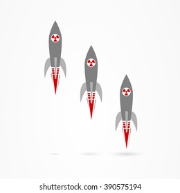 Cartoon Rocket Taking Off Crash Vector Stock Vector (Royalty Free ...